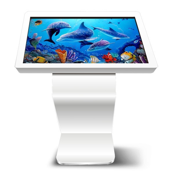 Horizontal Standing Computer Kiosk Stand , USB Interface Commercial ...