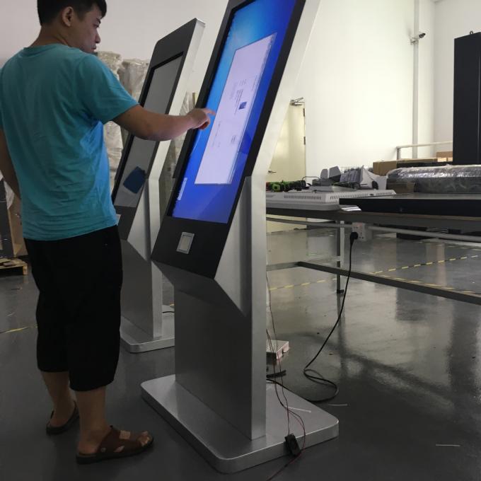 43 Inch Floor Stand Interactive IR Touch Screen Kiosk Computer Totem ...