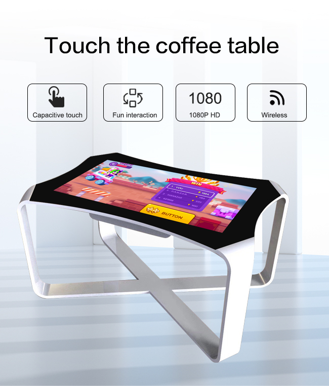 Touch Table Wifi Android System LCD Table Kiosk Interactive Multi Top Coffee Smart Touch Screen ...
