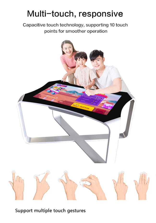 Touch Table Wifi Android System LCD Table Kiosk Interactive Multi Top Coffee Smart Touch Screen ...