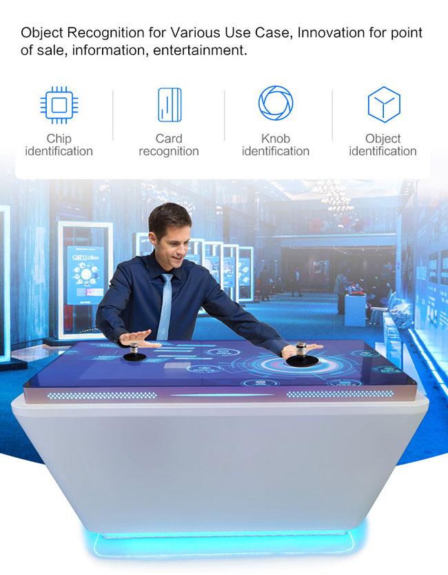 55 Inch Windows LCD Touch Screen Monitor Display Game Table, Golden Object Recognition